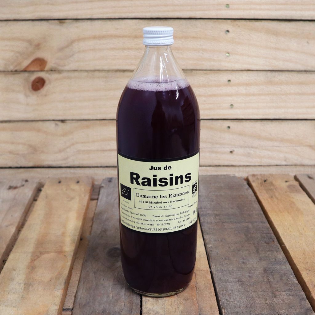 Jus de raisin rouge - Graines d'ici